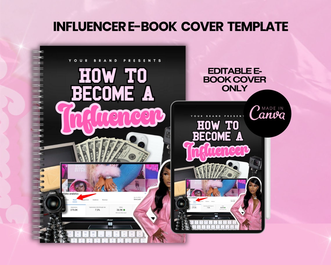 E-BOOK COVER Template,grow Your Content,content Creating Training ...