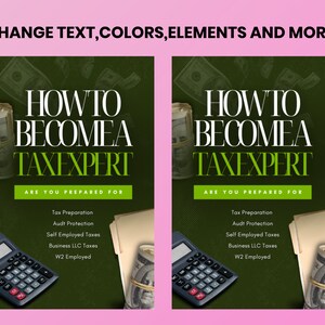 Editable E-book Template,become A Tax Expert,taxes Training Manual E ...