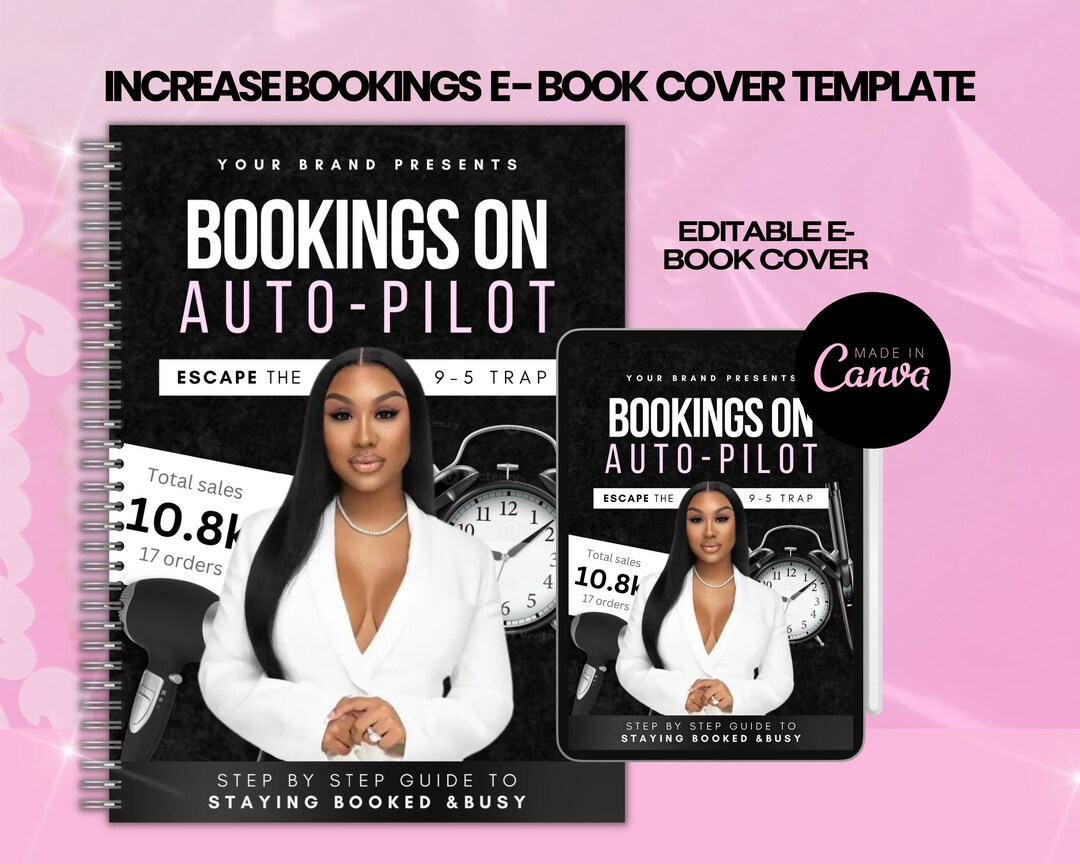 BOOKED AND BUSY E Book Cover, Book Cover Design, Training Manual E-book ...