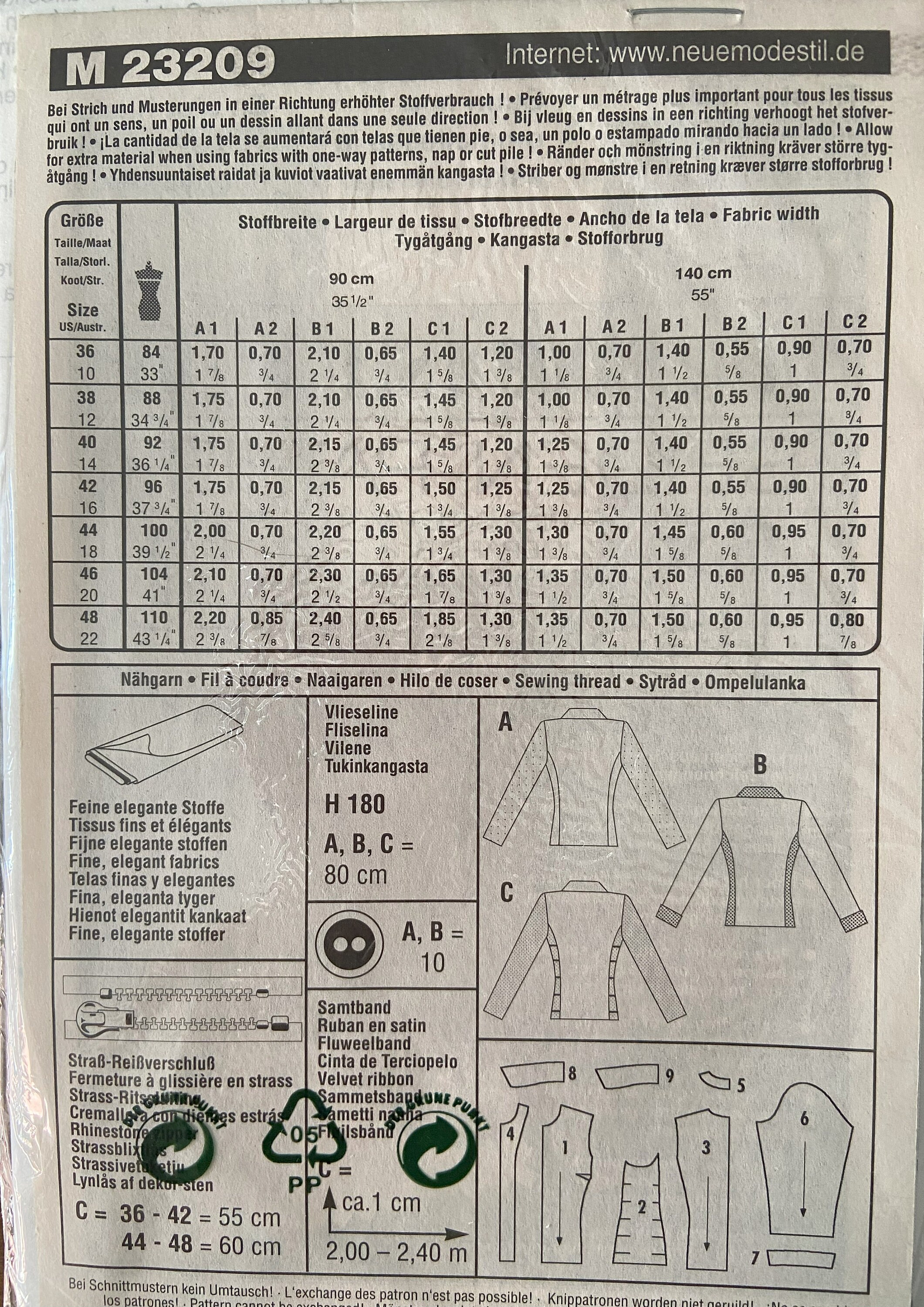 Neue Mode Stil 23209, Sewing Pattern, Top, Shirt, Suit - Etsy