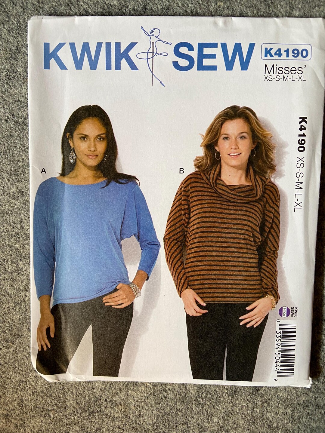 Kwik Sew K4190 Sewing Pattern for Knit Tops - Etsy