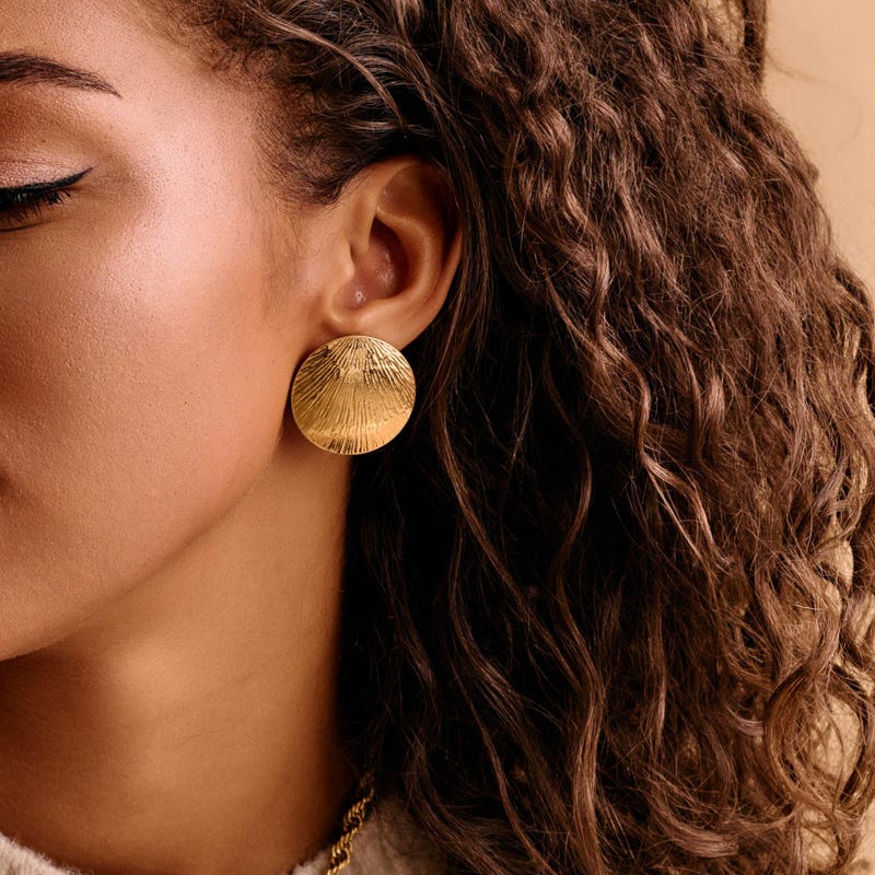 Big Round Earrings - Etsy