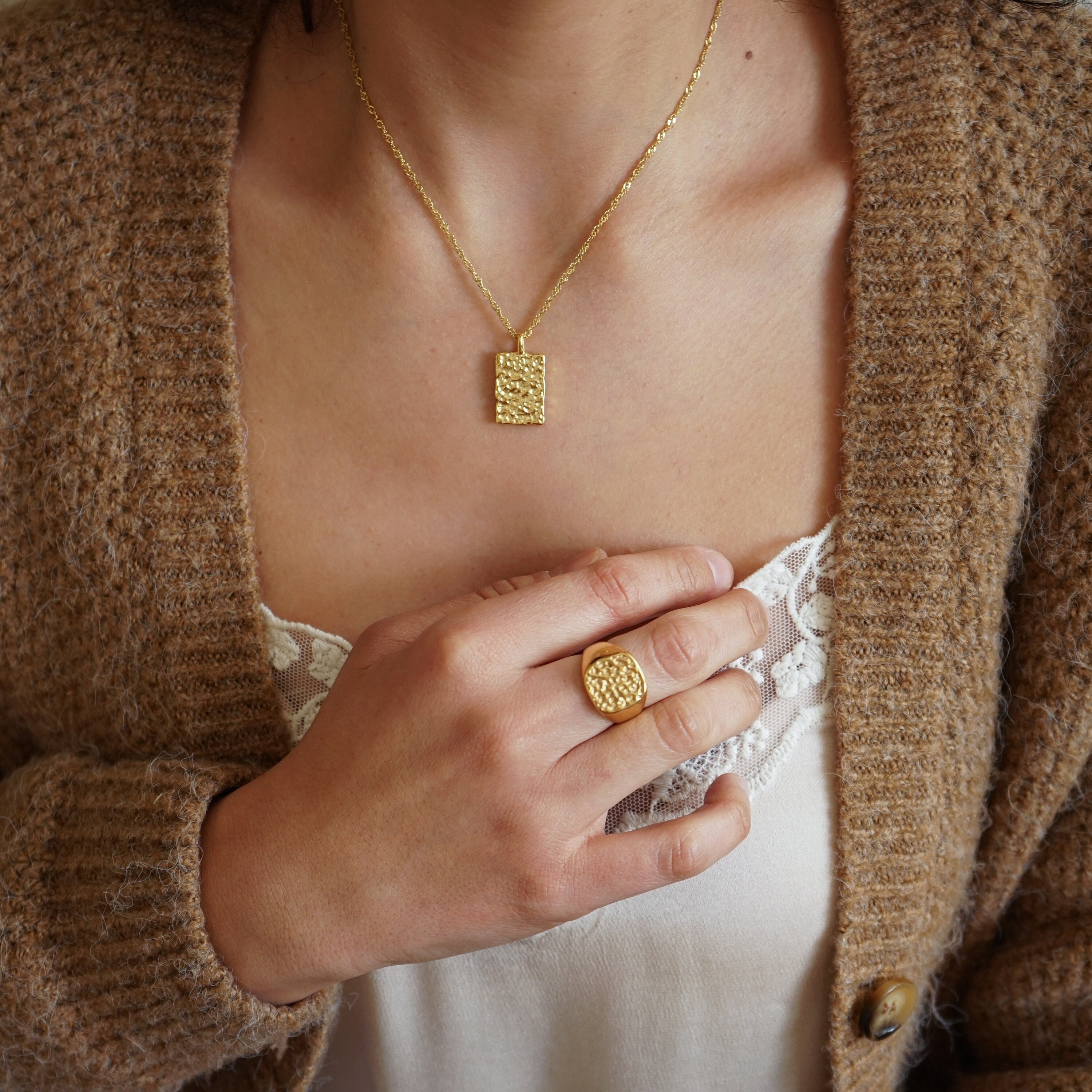 Gold Pendants Necklace - Etsy