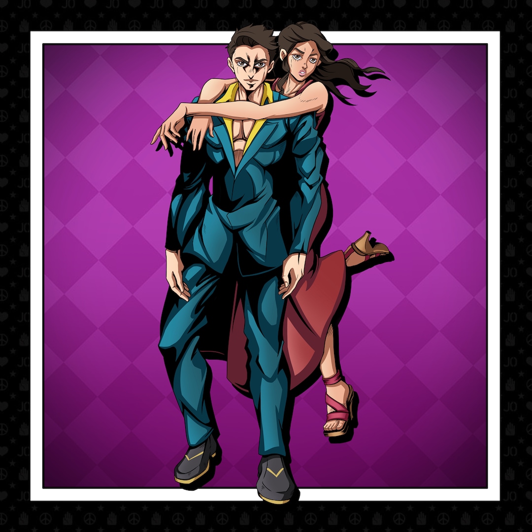 Jojo Custom Portrait Couple Full Body Gift - Etsy