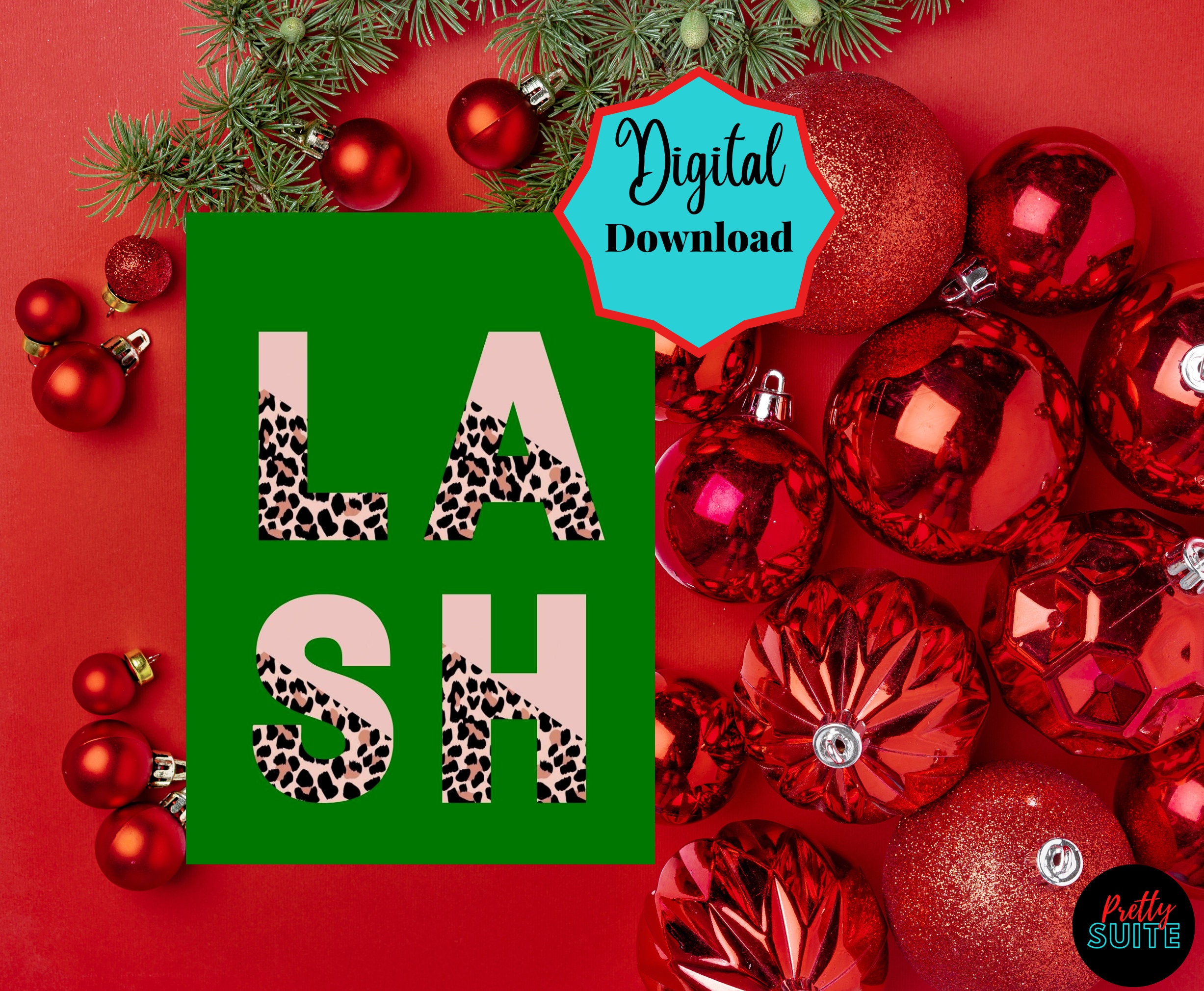 Printable Lash Card Instant Download Lash Holiday Card Lash - Etsy