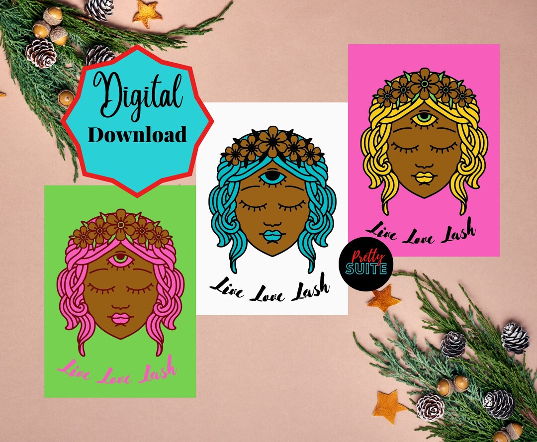 Printable Lash Card Instant Download Lash Christmas Card - Etsy