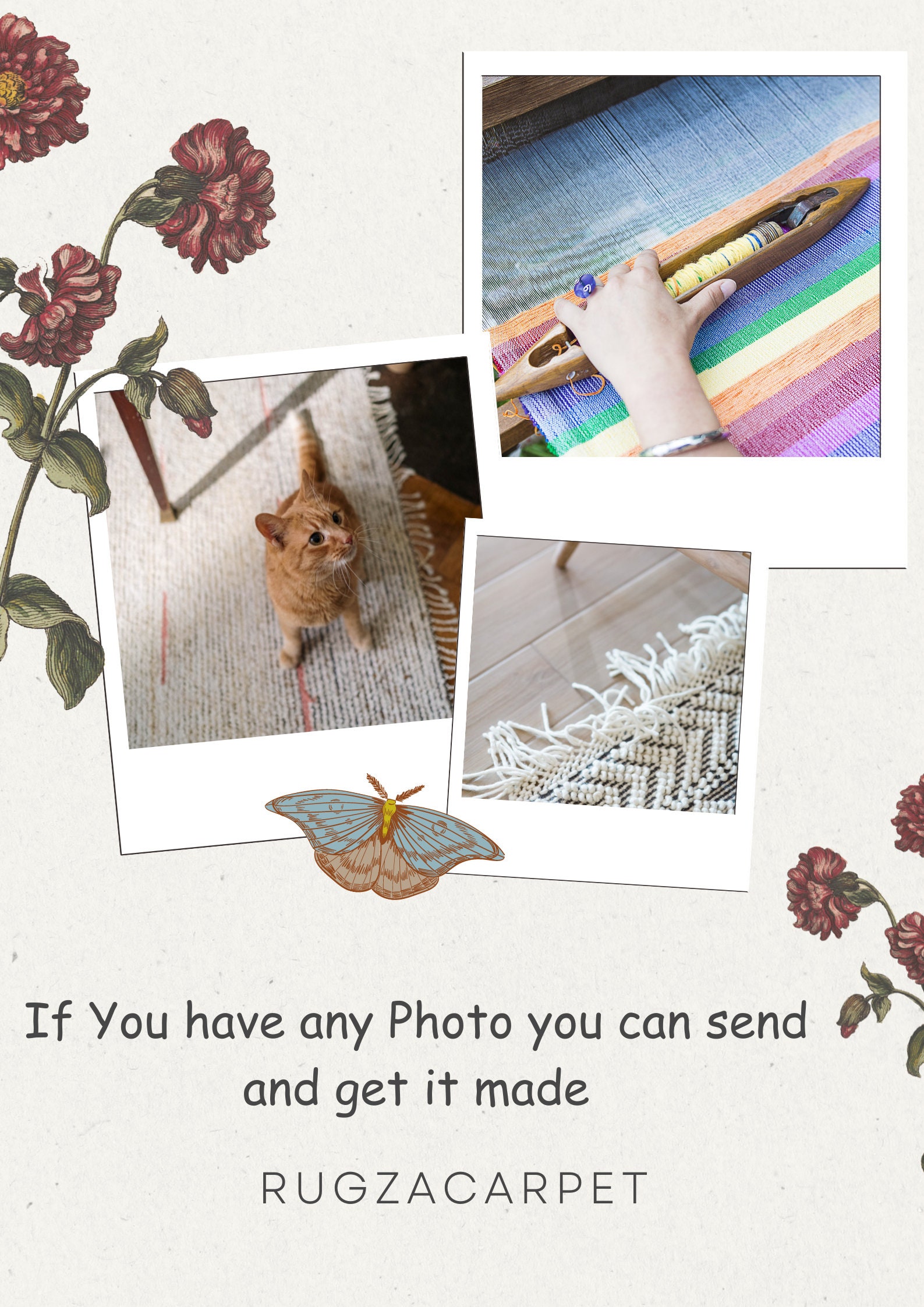 Hand Knitted Chunky Wool Indoor Area Rug, Wool Rug Living Room 8x10 ...