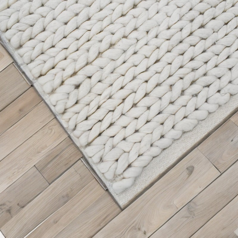 Knitted Rug - Etsy