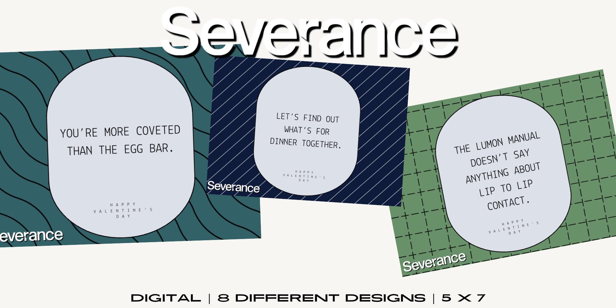 Printable Severance Cards, Severance Valentines Cards, Valentines Cards ...
