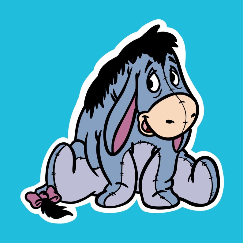 Disney Eeyore Sticker - Etsy