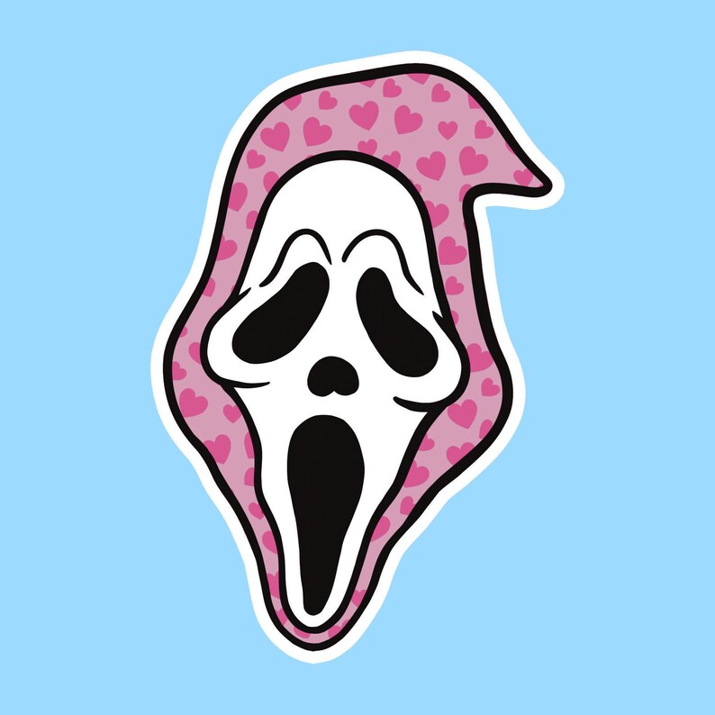 Cute Ghostface Sticker - Etsy