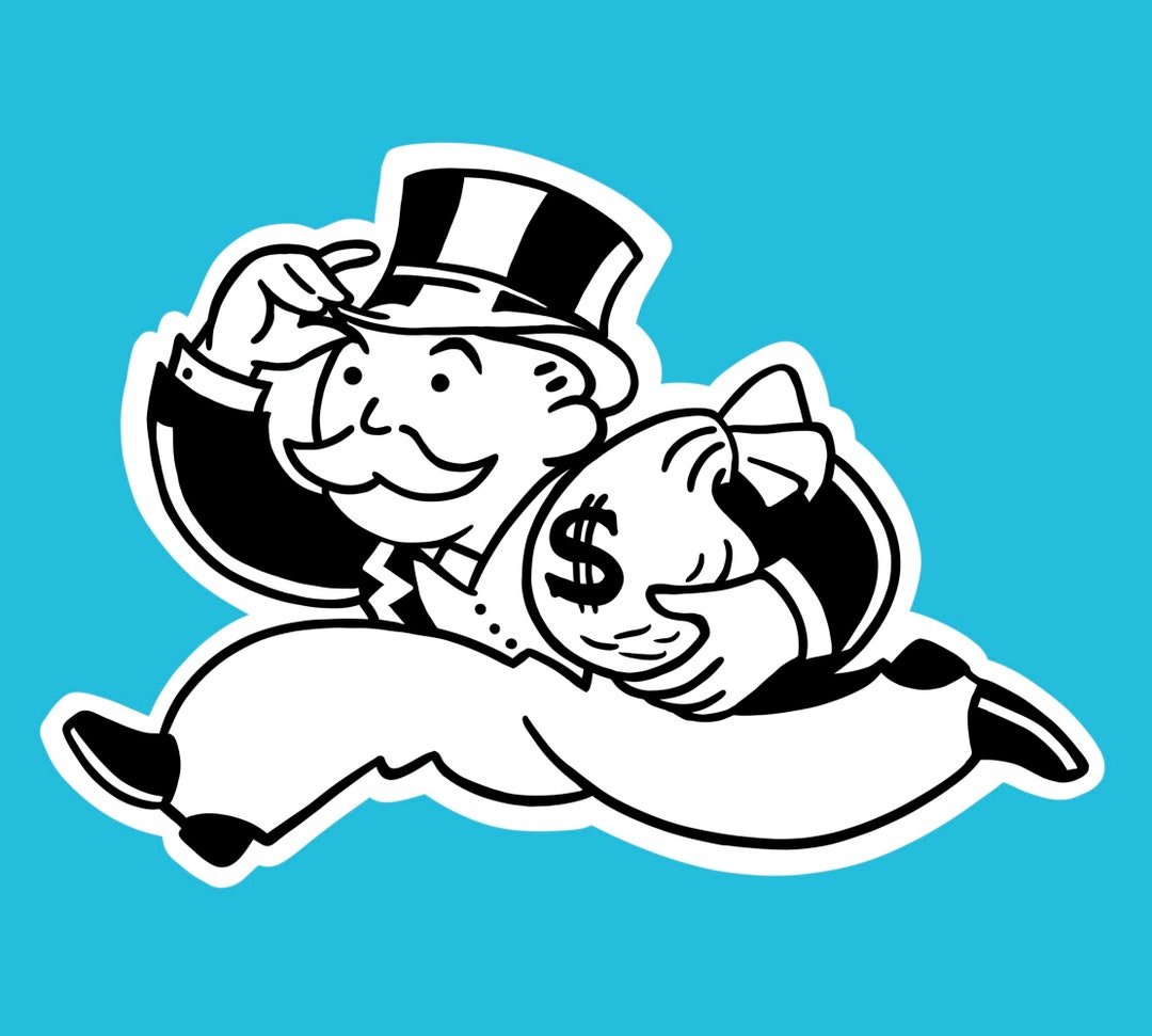 Monopoly Man Sticker - Etsy