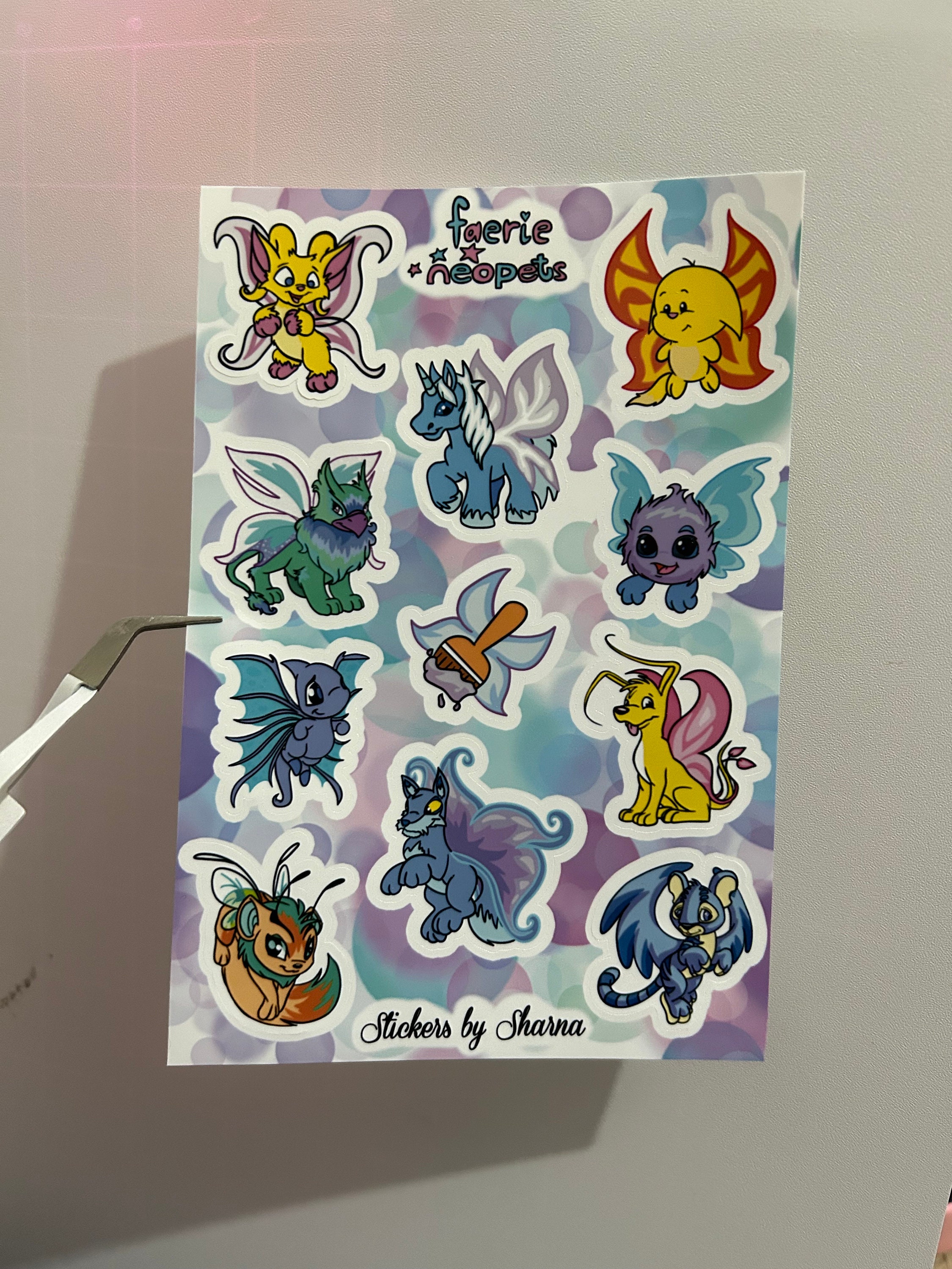 Faerie Neopets Sticker Sheet - Etsy