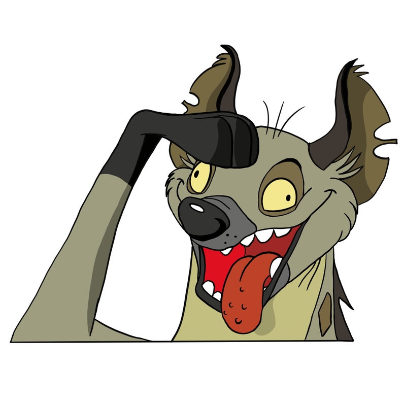 Ed Hyena Salute Disney Lion King Sticker - Etsy