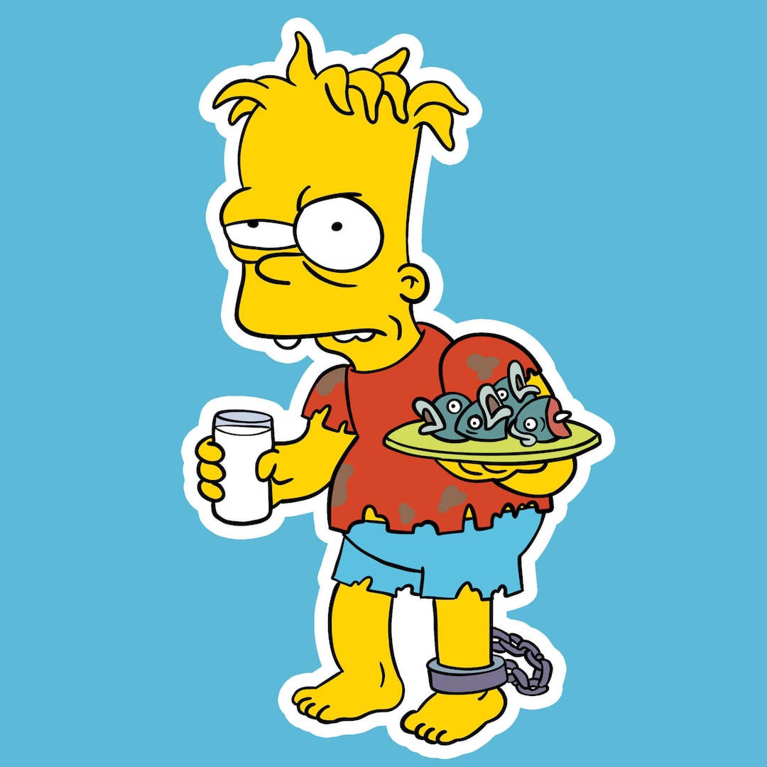 Simpsons Hugo Sticker - Etsy