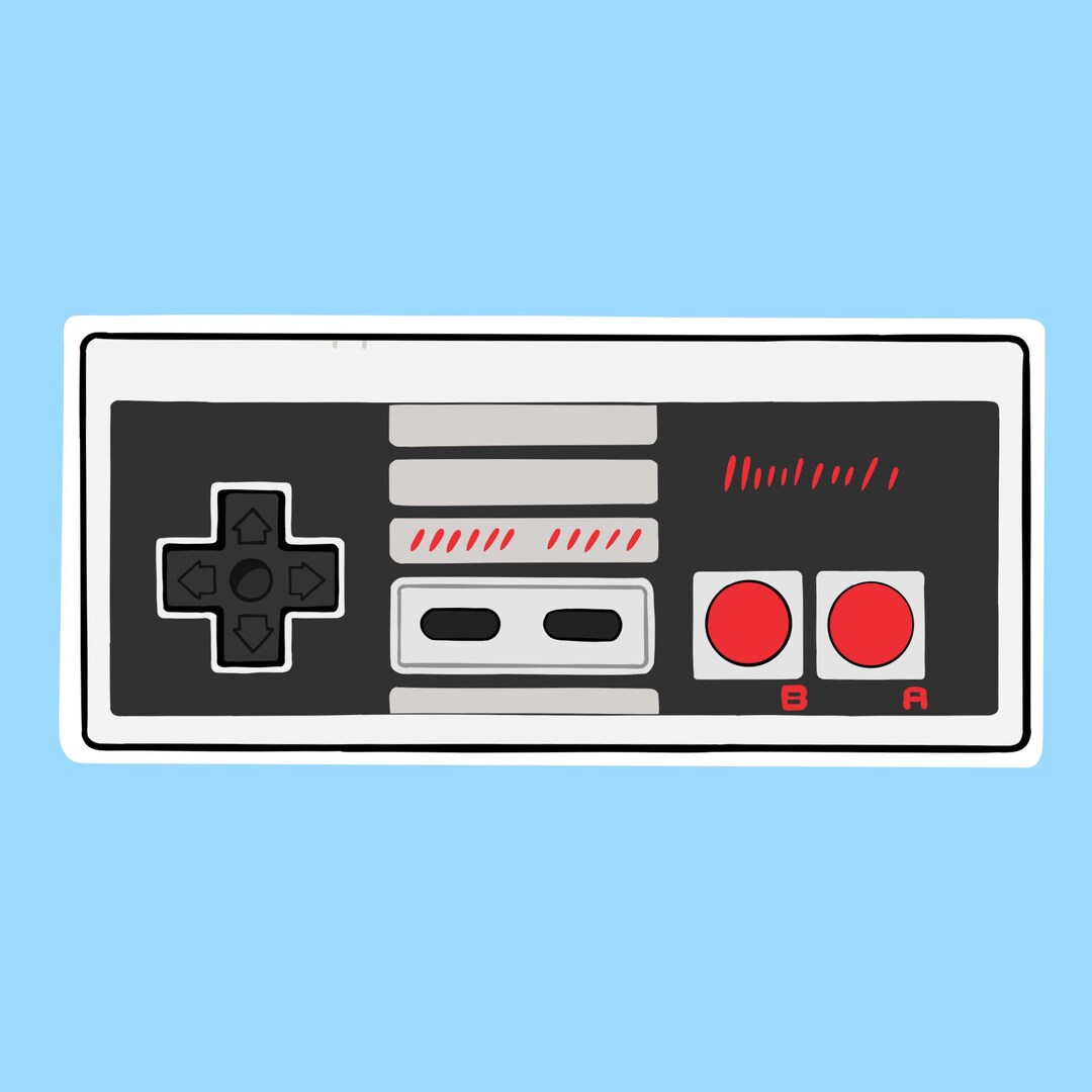 NES Controller Sticker - Etsy