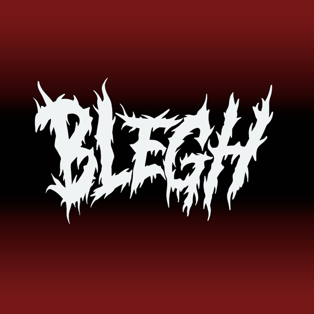 Blegh Vinyl Decal - Etsy