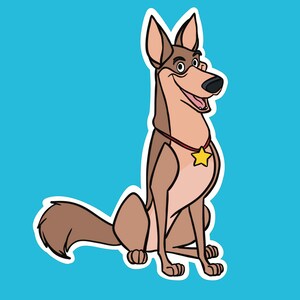 Thunderbolt Disney 101 Dalmatians Sticker - Etsy