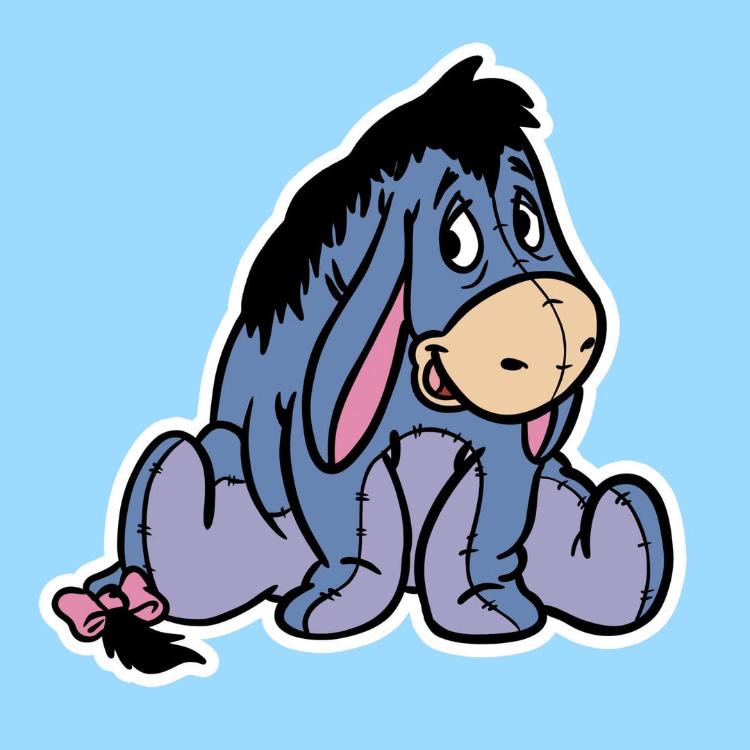 Disney Eeyore Sticker - Etsy
