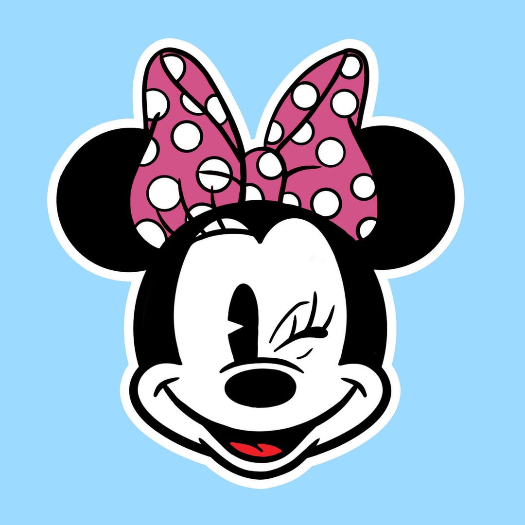 Disney Minnie Mouse Sticker - Etsy