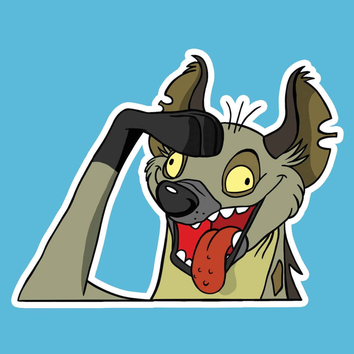 Ed Hyena Salute Disney Lion King Sticker - Etsy