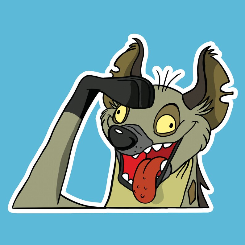 Ed Hyena Salute Disney Lion King Sticker - Etsy