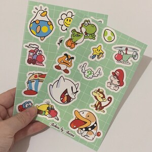 Super Mario World 2: Yoshi's Island Sticker Pack - Etsy