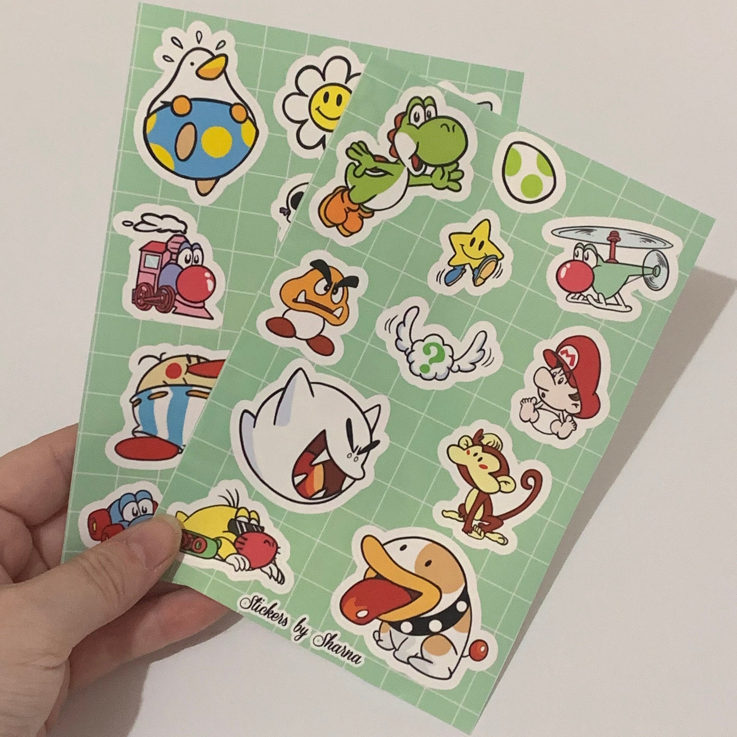 Super Mario World 2: Yoshi's Island Sticker Pack - Etsy
