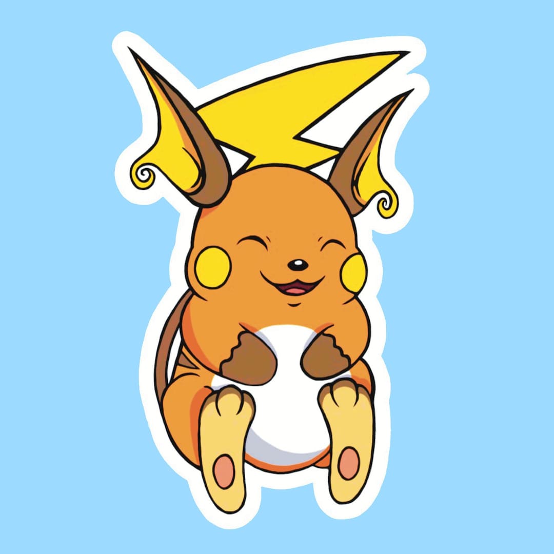 Happy Raichu Sticker - Etsy