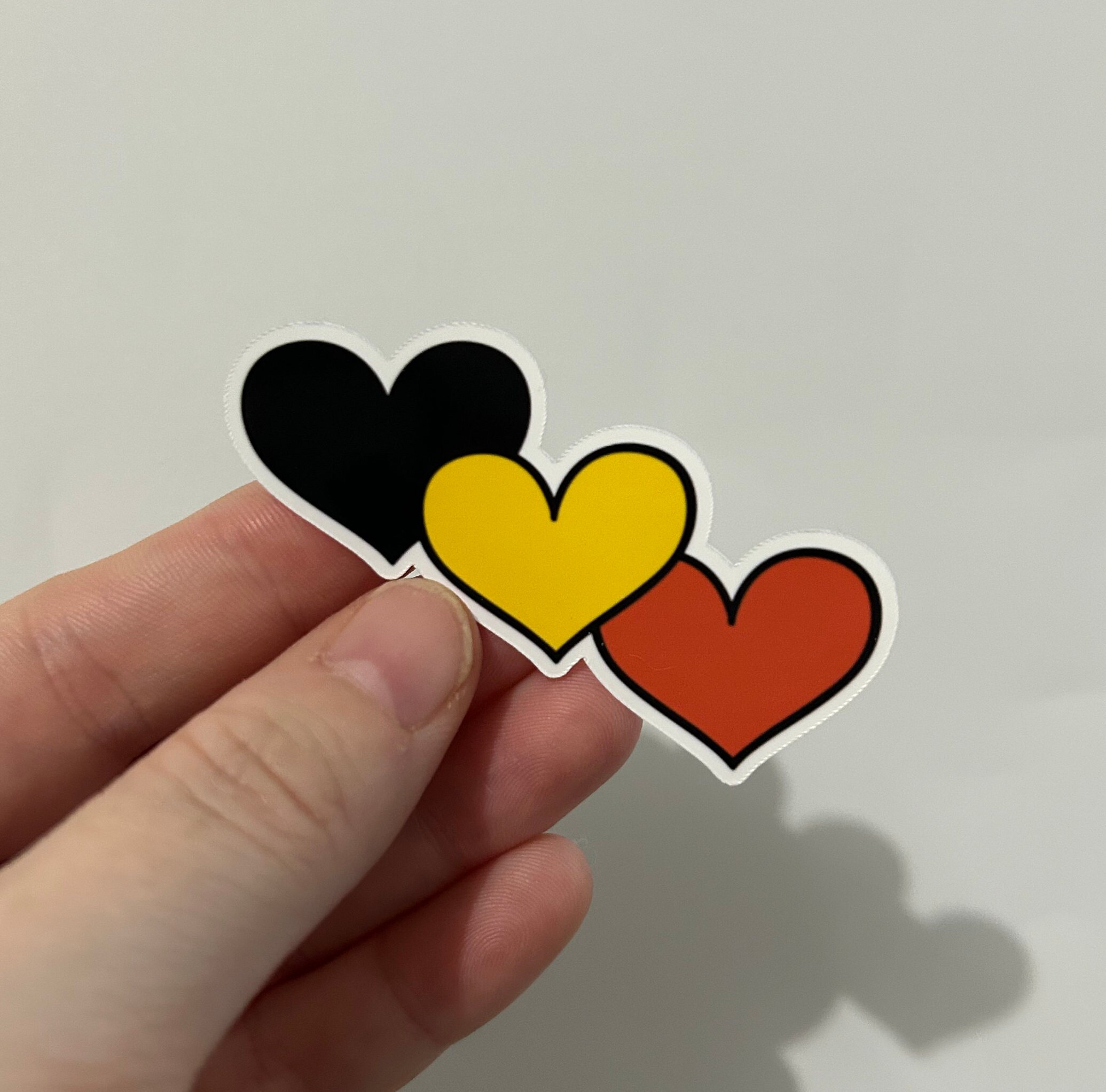 Australian Indigenous Hearts Flag Sticker - Etsy