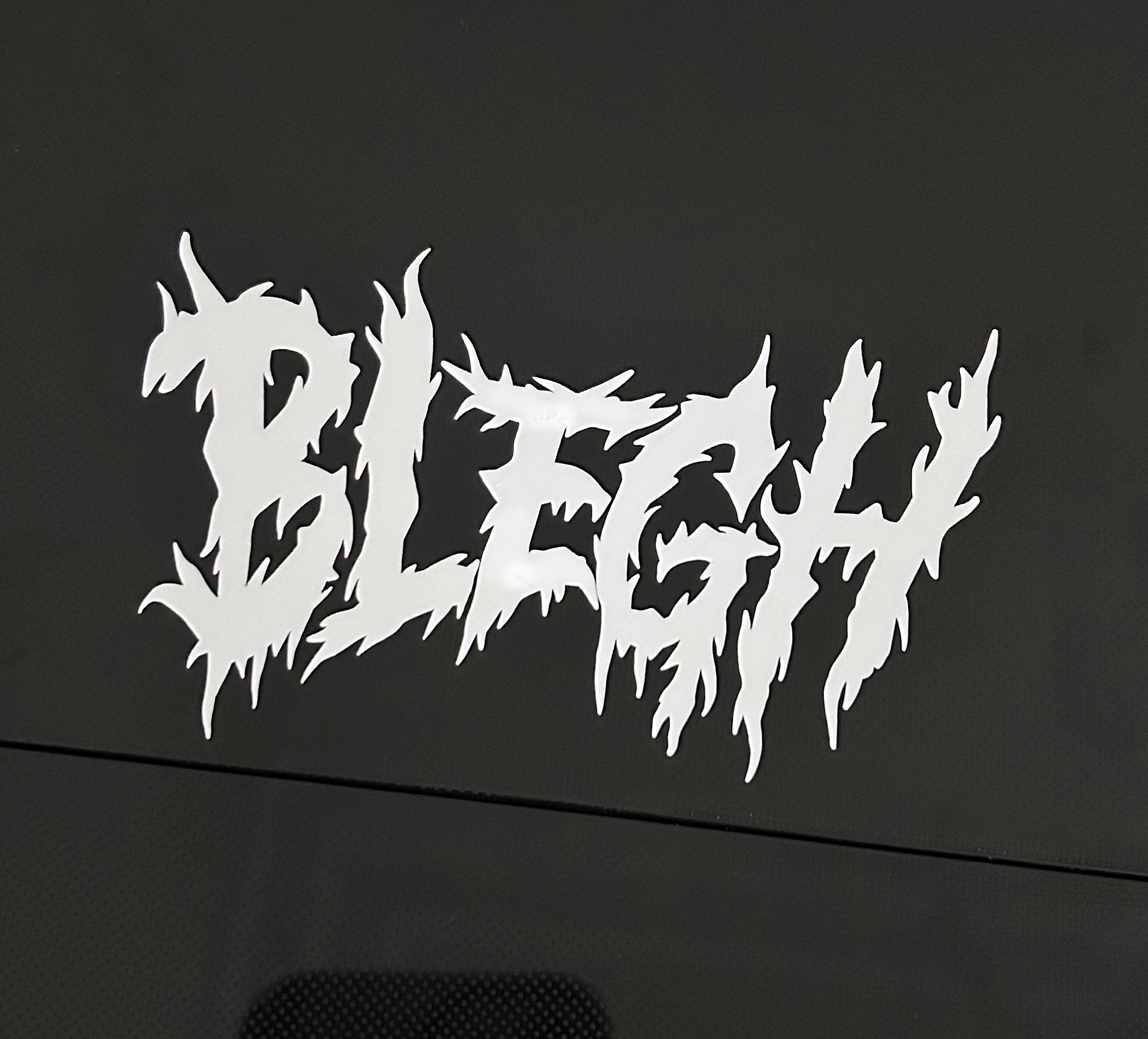 Blegh Vinyl Decal - Etsy