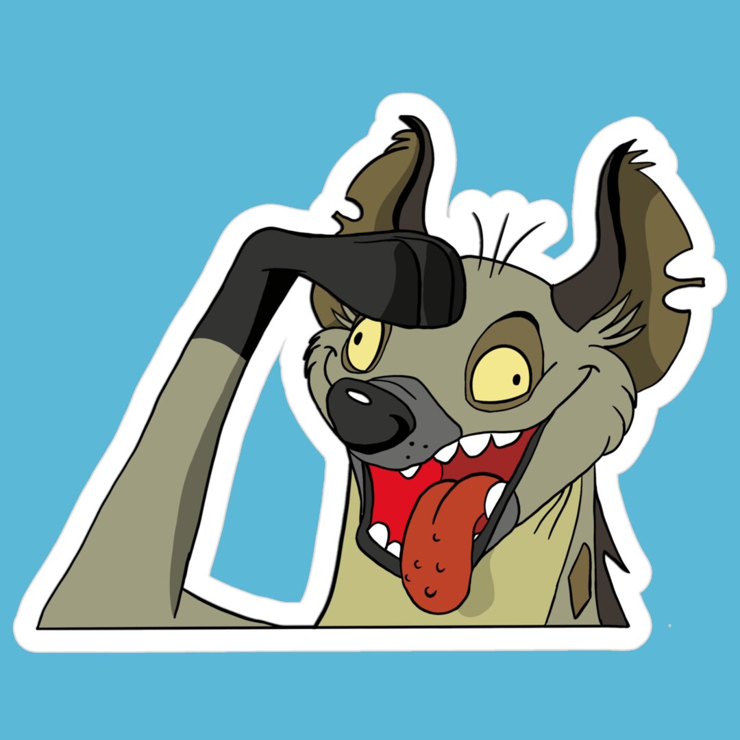 Ed Hyena Salute Disney Lion King Sticker - Etsy