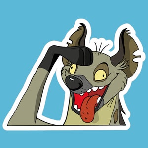 Ed Hyena Salute Disney Lion King Sticker - Etsy