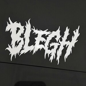 Blegh Vinyl Decal - Etsy