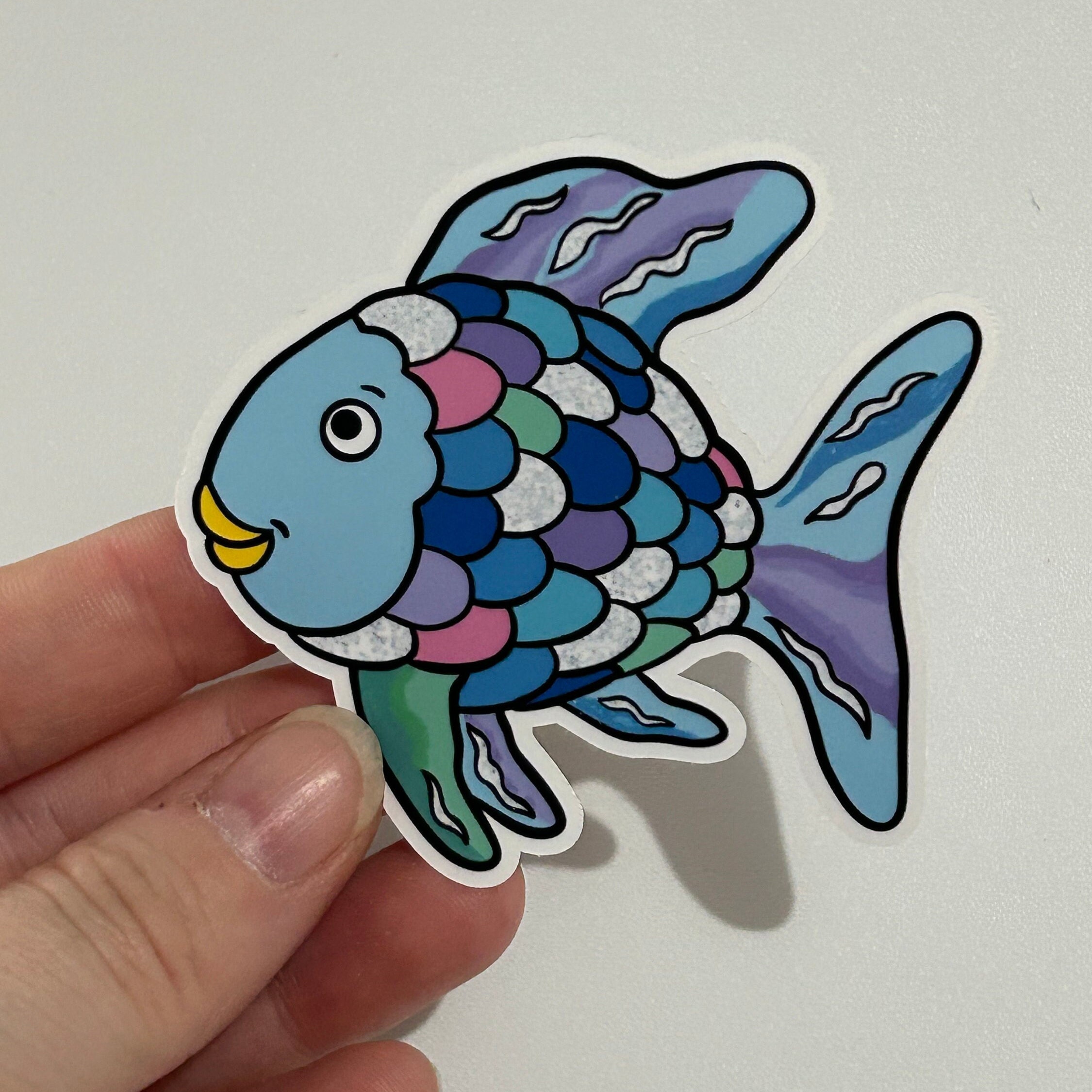 Rainbow Fish Sticker - Etsy