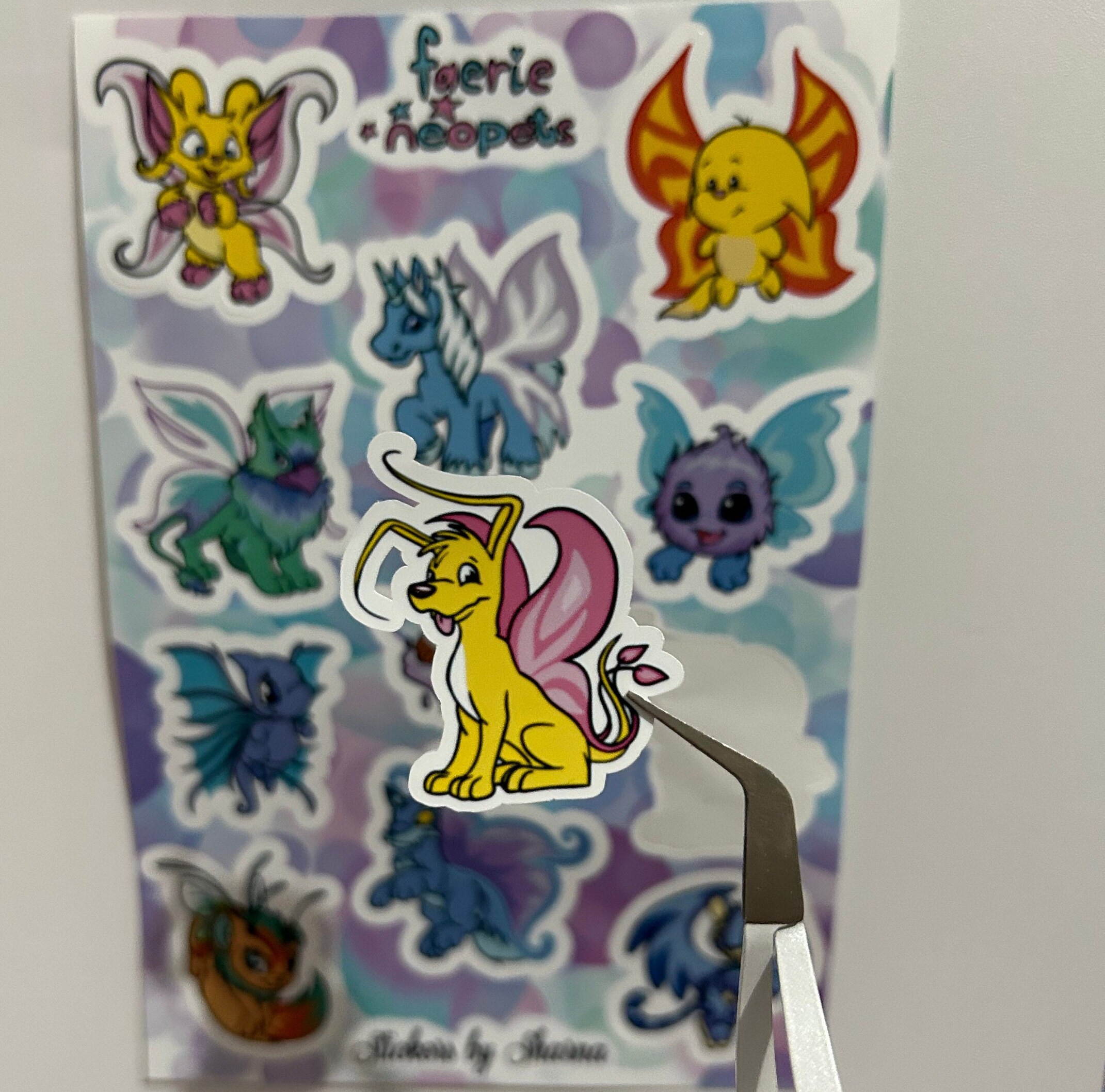 Faerie Neopets Sticker Sheet - Etsy