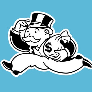Monopoly Man Sticker - Etsy