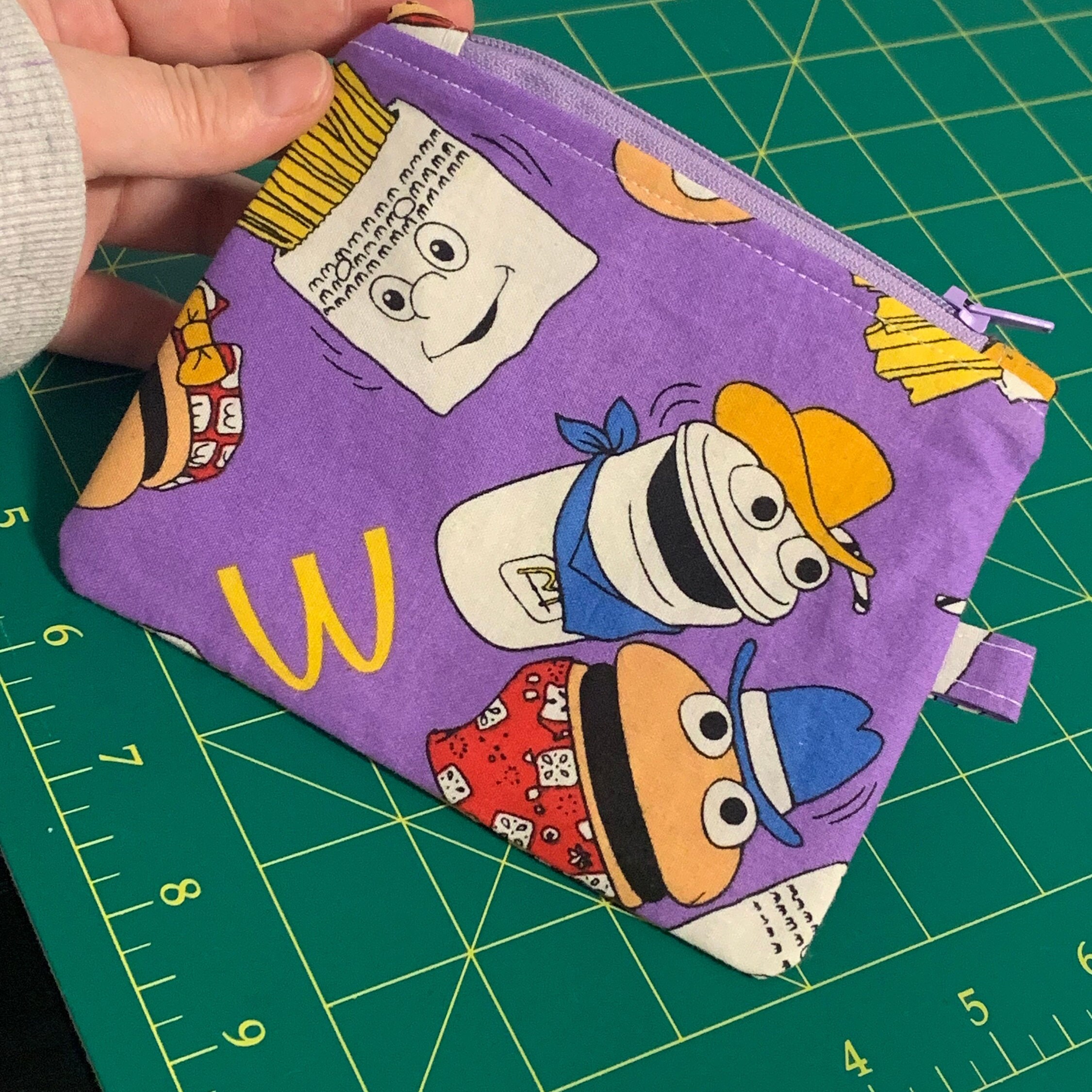 Handmade Multipurpose Mcdonald's Fabric Zipper Pouch - Etsy