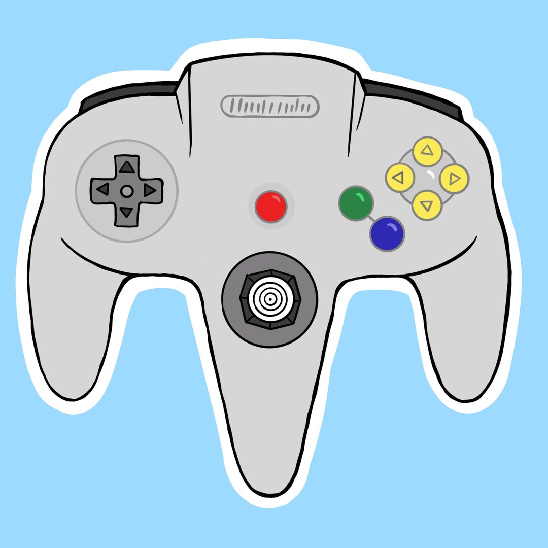 Nintendo 64 Controller Sticker - Etsy