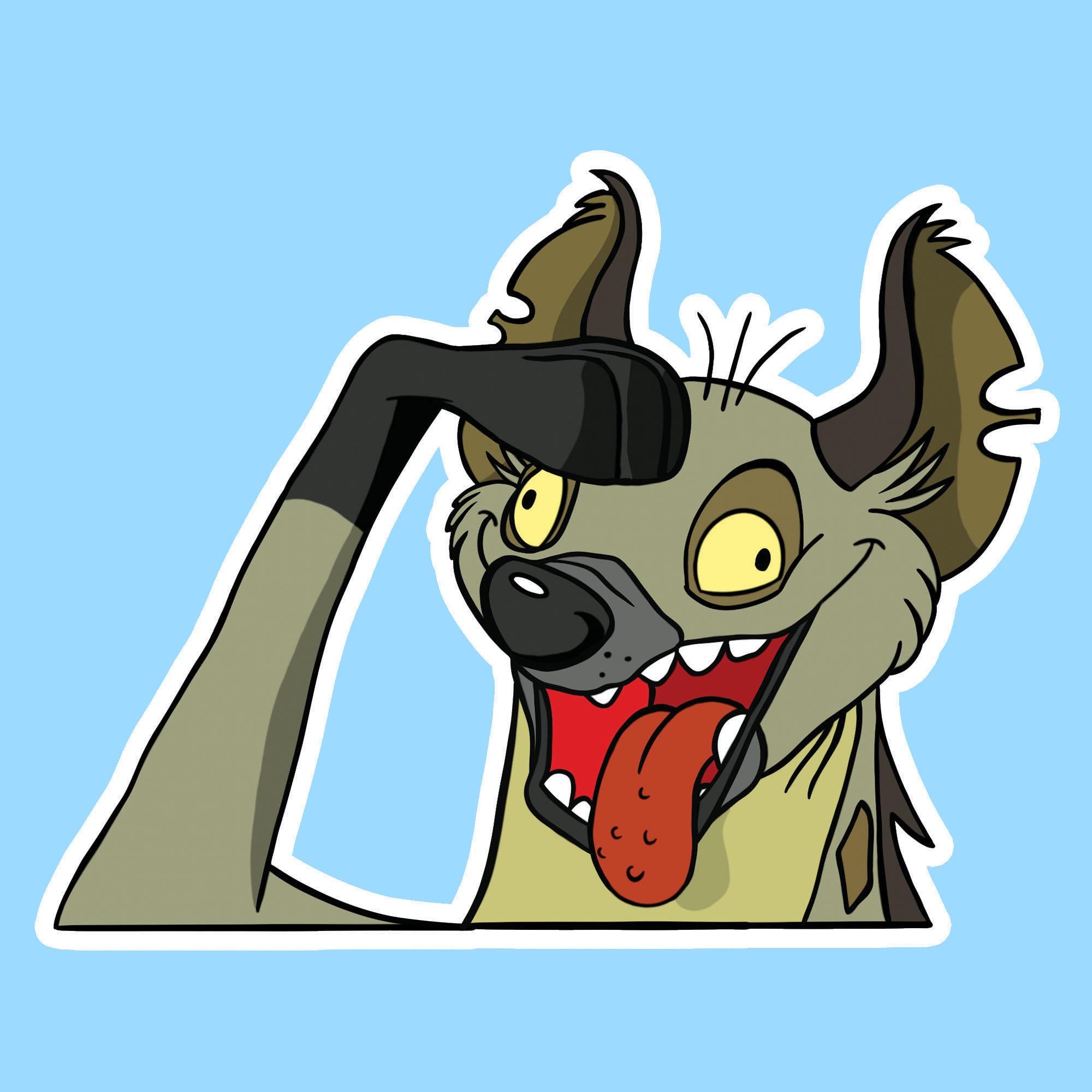 Ed Hyena Salute Disney Lion King Sticker - Etsy