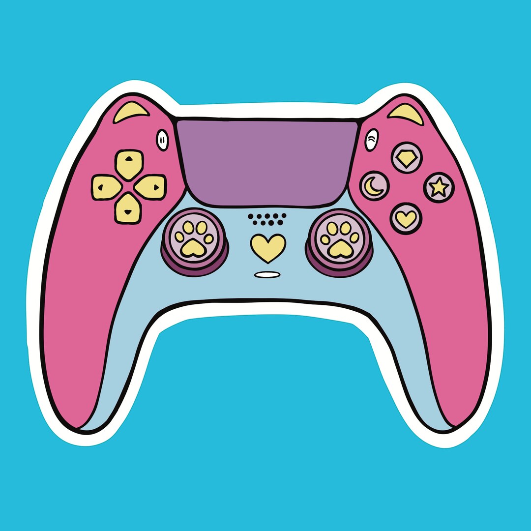 Cute Gaming Controller Sticker - Etsy