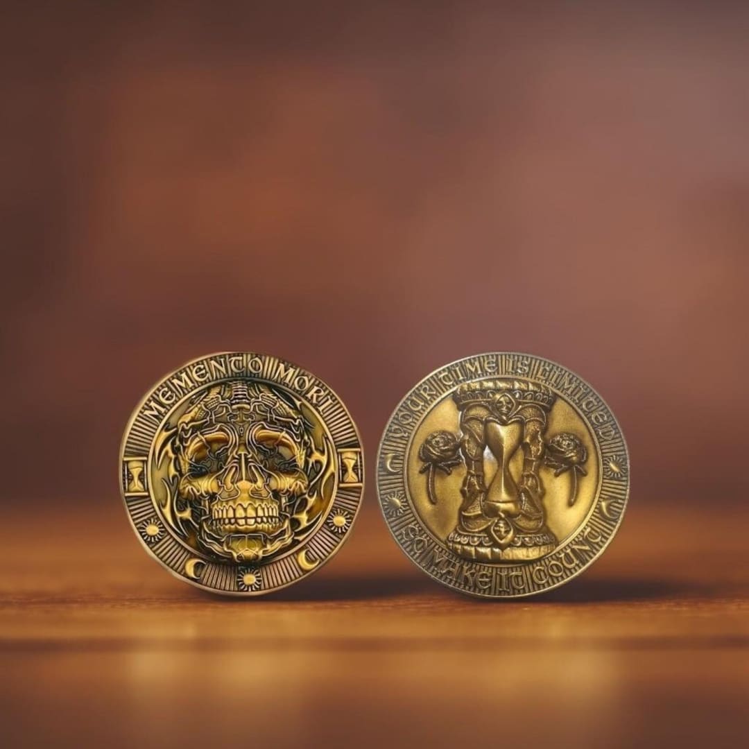 Memento Mori Stoic Coin EDC Reminder Coins Everyday Carry Challenge ...