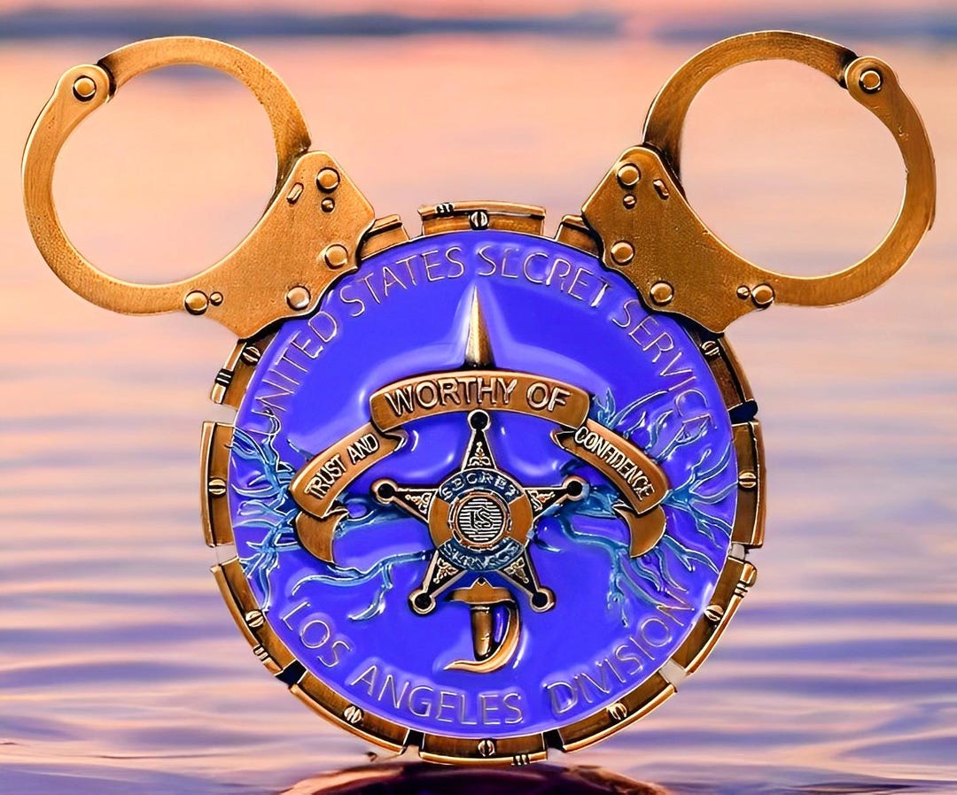 Walt Disney U.S. Secret Service Disneyland Field Office, Mickey Mouse ...