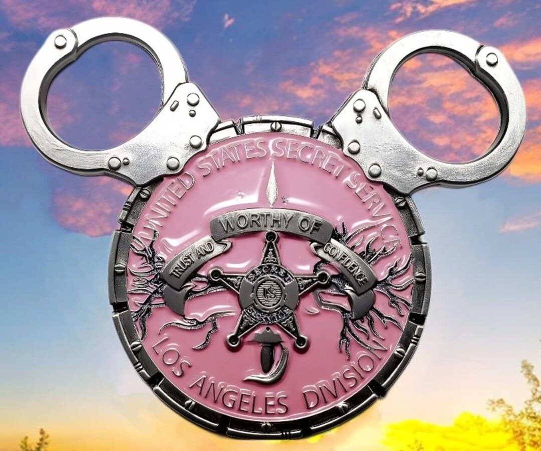 Walt Disney Mickey Ears Antique Silver Handcuff Challenge Coins U.S ...