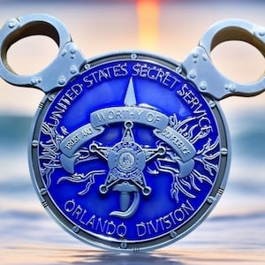 Walt Disneyworld Mickey Ears Handcuff Challenge Coins U.S. Secret ...