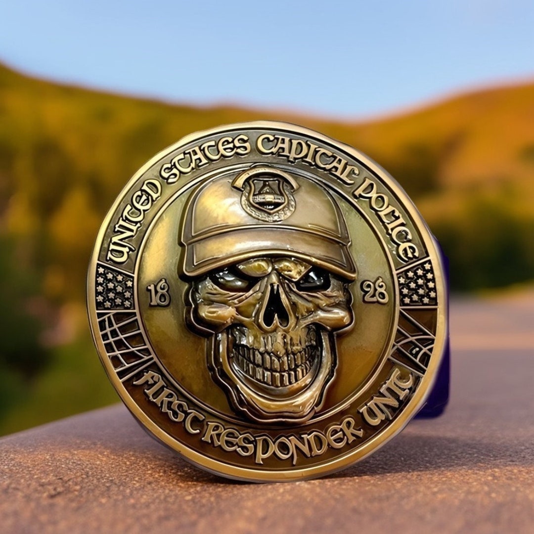 January 6th First Responders Challenge Coin: Antique Gold Police ...
