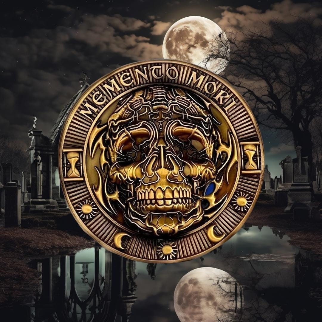 Memento Mori Coin, Stoicism Philosophy, Everyday Carry Stoic Reminder ...