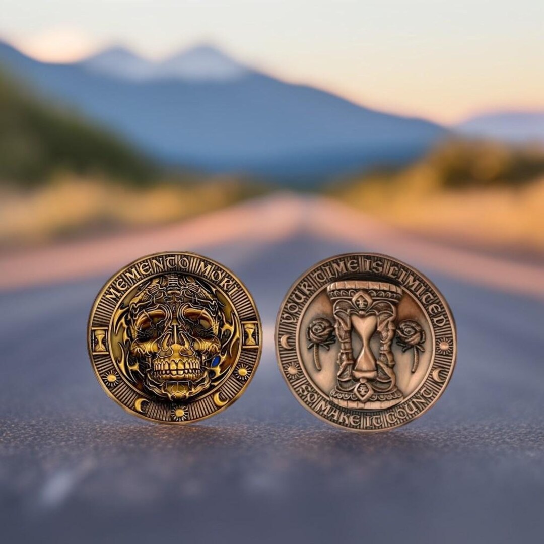 Tempus Fugit Memento Mori Coin Stoic Daily Reminder Pocket Token With ...