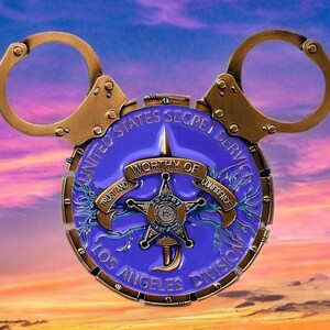 Mickey Mouse Clubhouse Secret Service Handcuff Shaped Challenge Coin ...