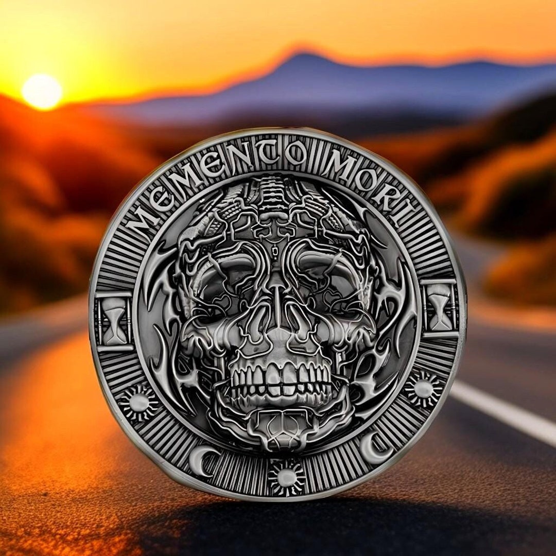 Memento Mori Coin Stoicism Gift for Stoic Gift for Him Gift-for Husband ...
